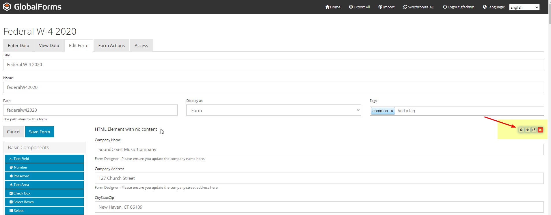 How to Manually Update the Business Essentials HR Forms