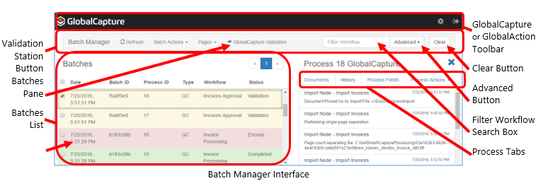 The Batch Manager Interface