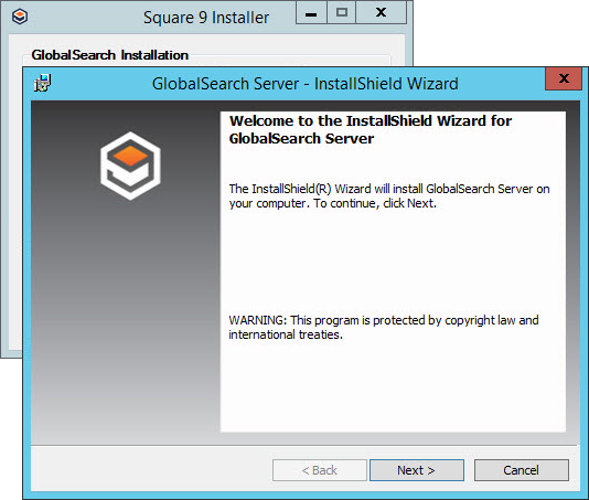 Run GlobalSearch Server Installer