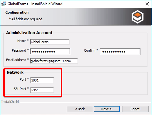How to Configure SSL with GlobalForms
