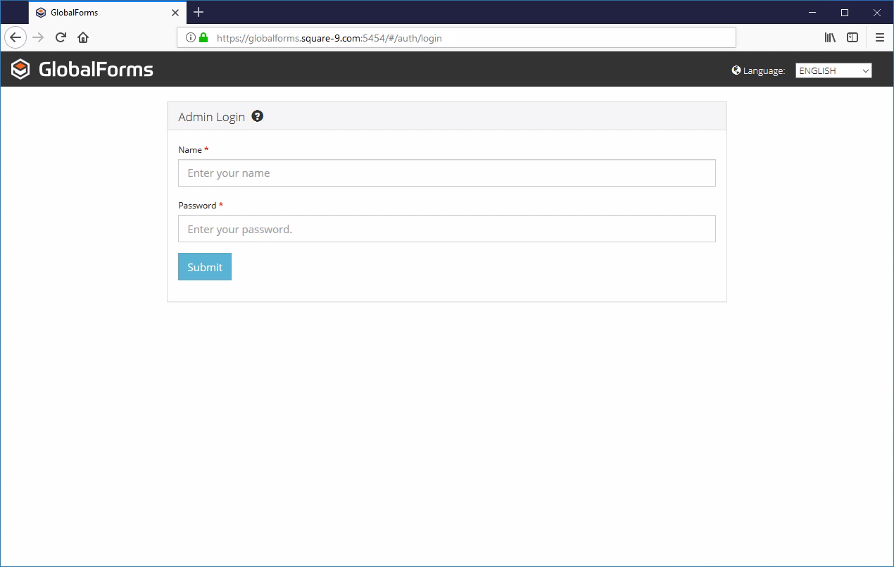 How to Configure SSL with GlobalForms