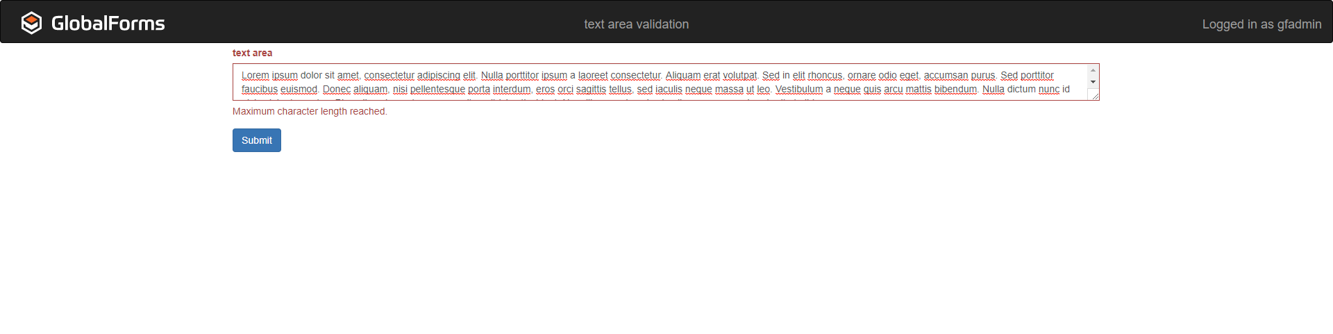 Custom Field Validation
