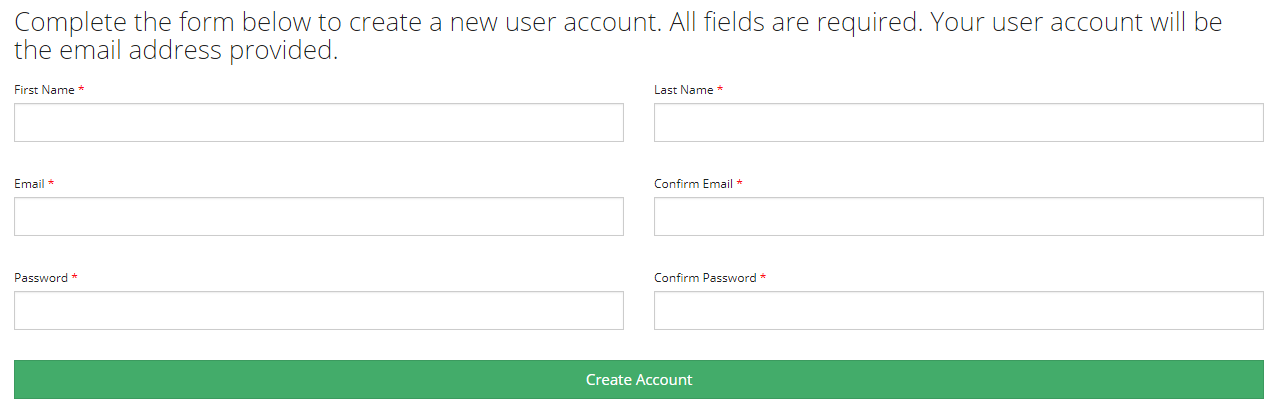 Self Service User Accounts